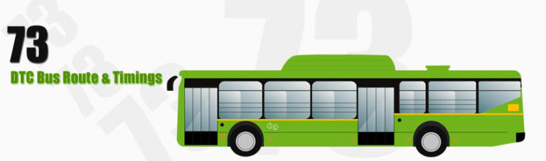 "73" (DTC) Delhi City Bus Route & Timings, DTC 73 Route Map, First ...